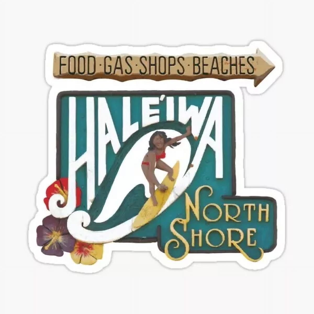Travel Hawaii Aloha State Island Haleiwa North Shore Surfing Sticker ...