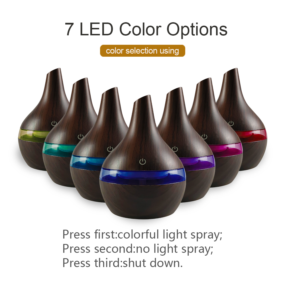 Travel Humidifier with Essential Oils - 300ml USB-Powered Aromatherapy ...
