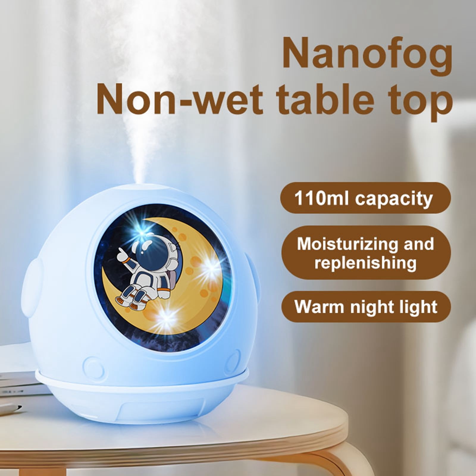 Travel Humidifiers For Hotel Quiet Top-Fill For Indoor Portable ...