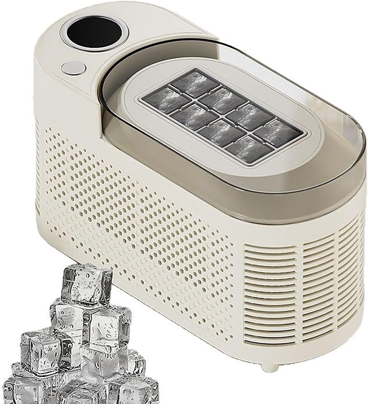 Travel Ice Maker with Car Adapter - Small Desktop Ice Cube Maker ...