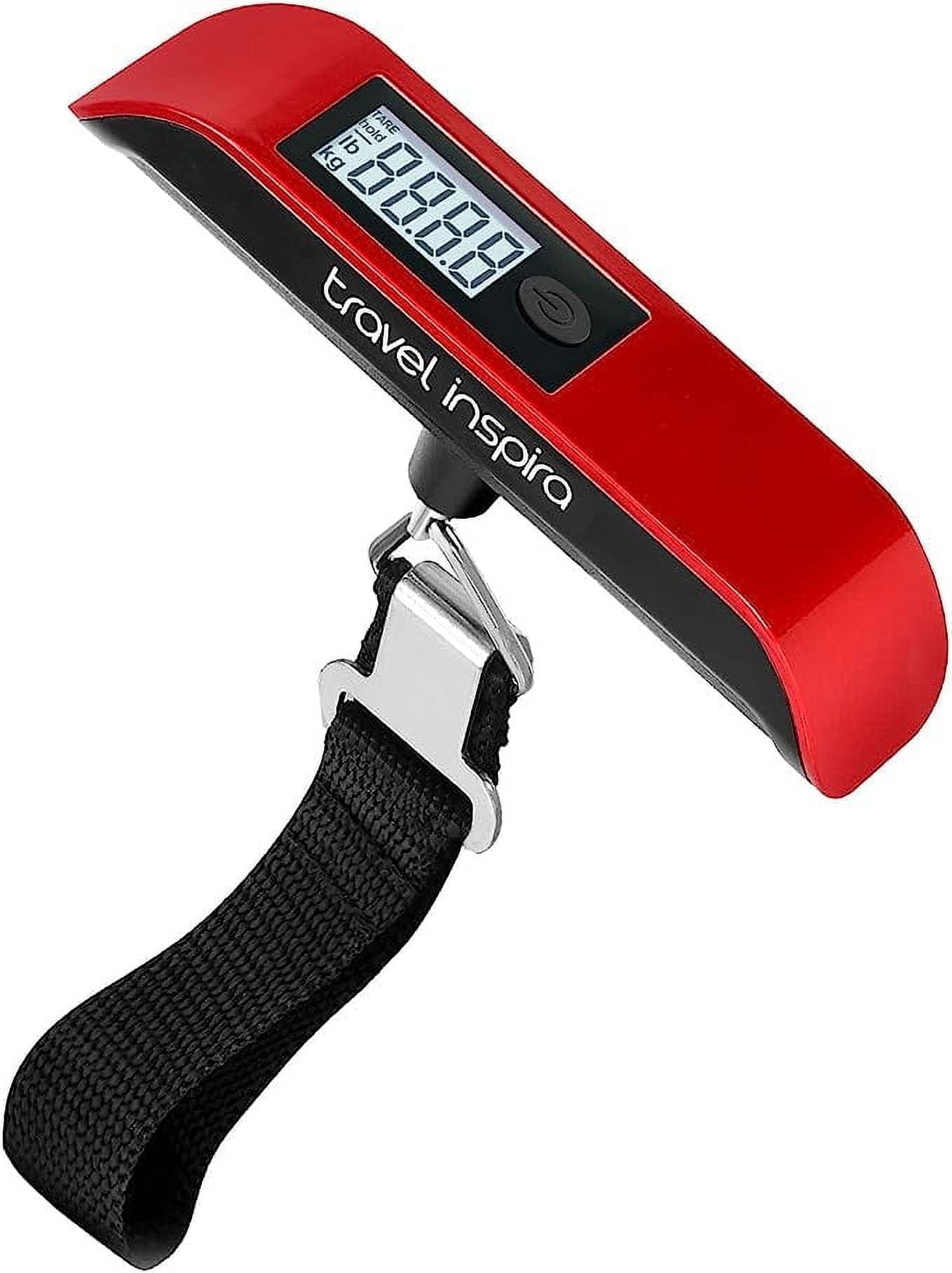 Travel Inspira Digital Luggage Scale, 110LB 50KG Baggage Scale with Backlit LCD Display ...