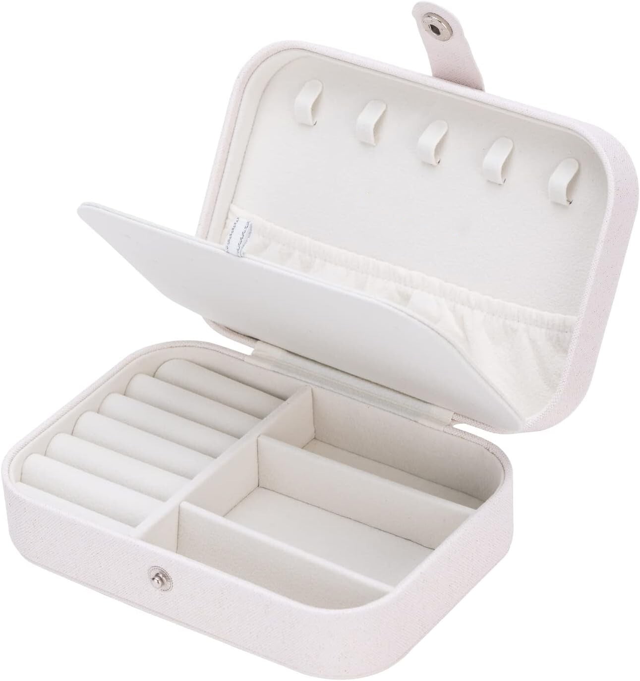 Travel Jewelry Box, PU Leather Small Jewelry Organizer for Women Girls ...