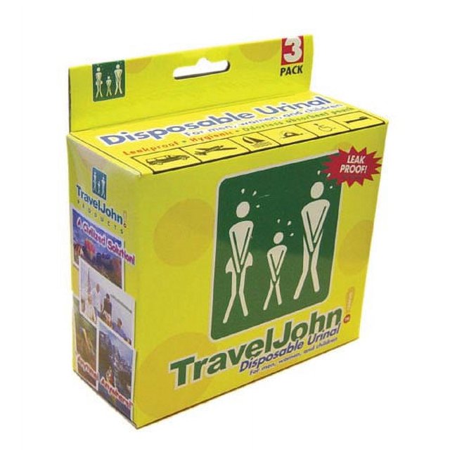 Travel John Disp Urinary Pouch Bx/3 - Walmart.com