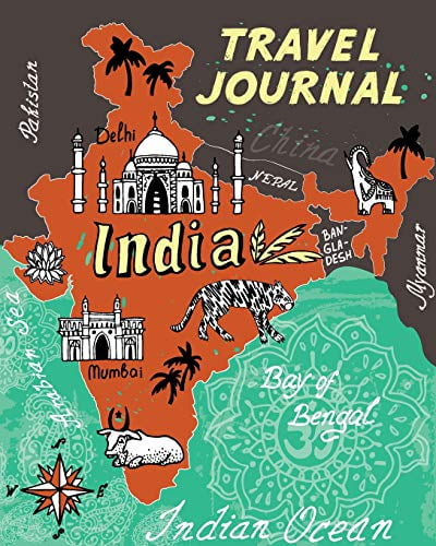 Pre-Owned Travel Journal: Map Of India. Kid's Travel Journal. Simple ...