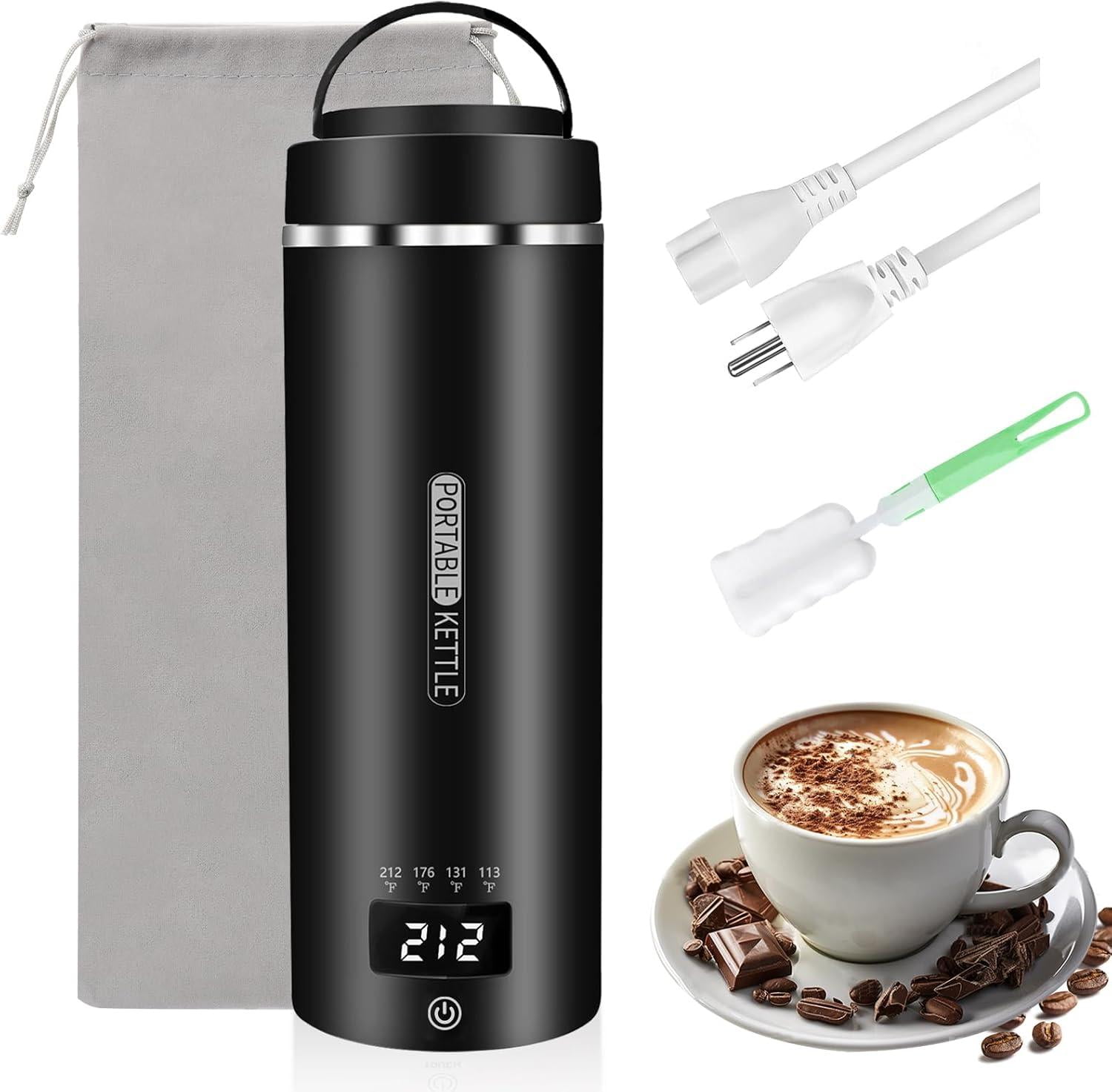 Travel Kettle Small Tea Kettle Coffee Mini Portable Electric Kettle ...