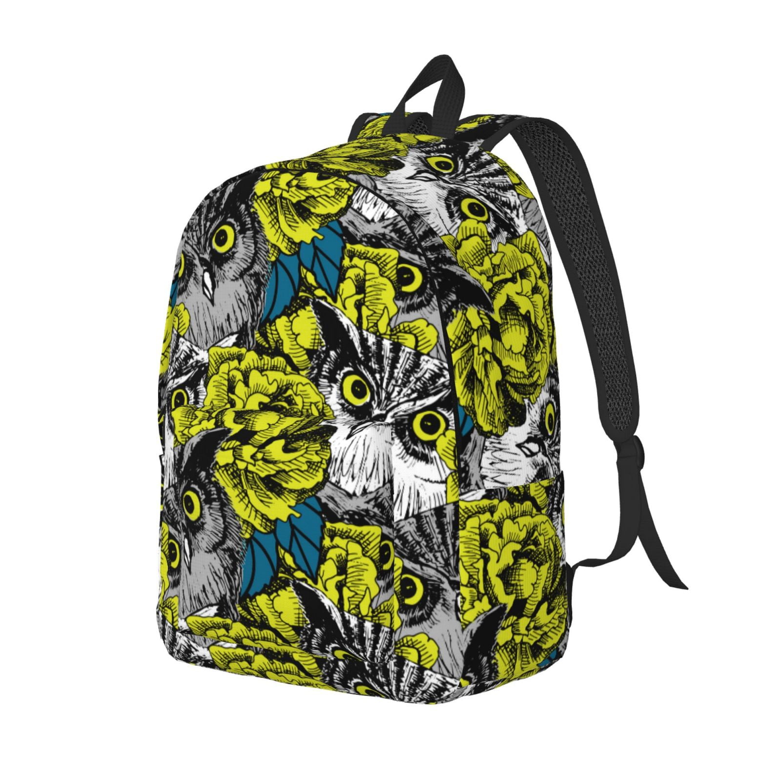 Travel Laptop Backpack - Cool Owls Canvas Backpack Computer Backpack ...