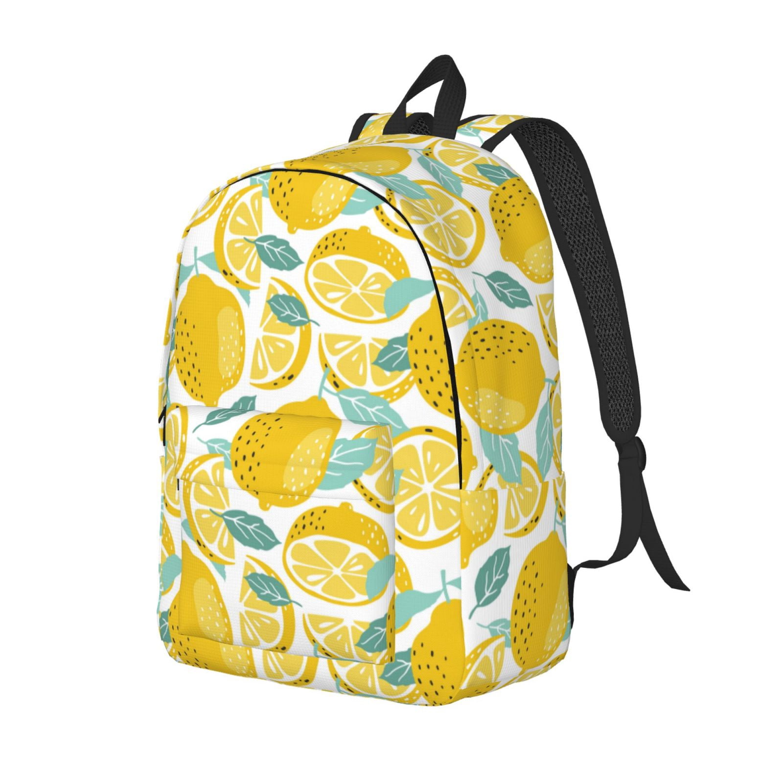 Travel Laptop Backpack - Cute Lemon Sweet Sour Canvas Backpack Computer ...