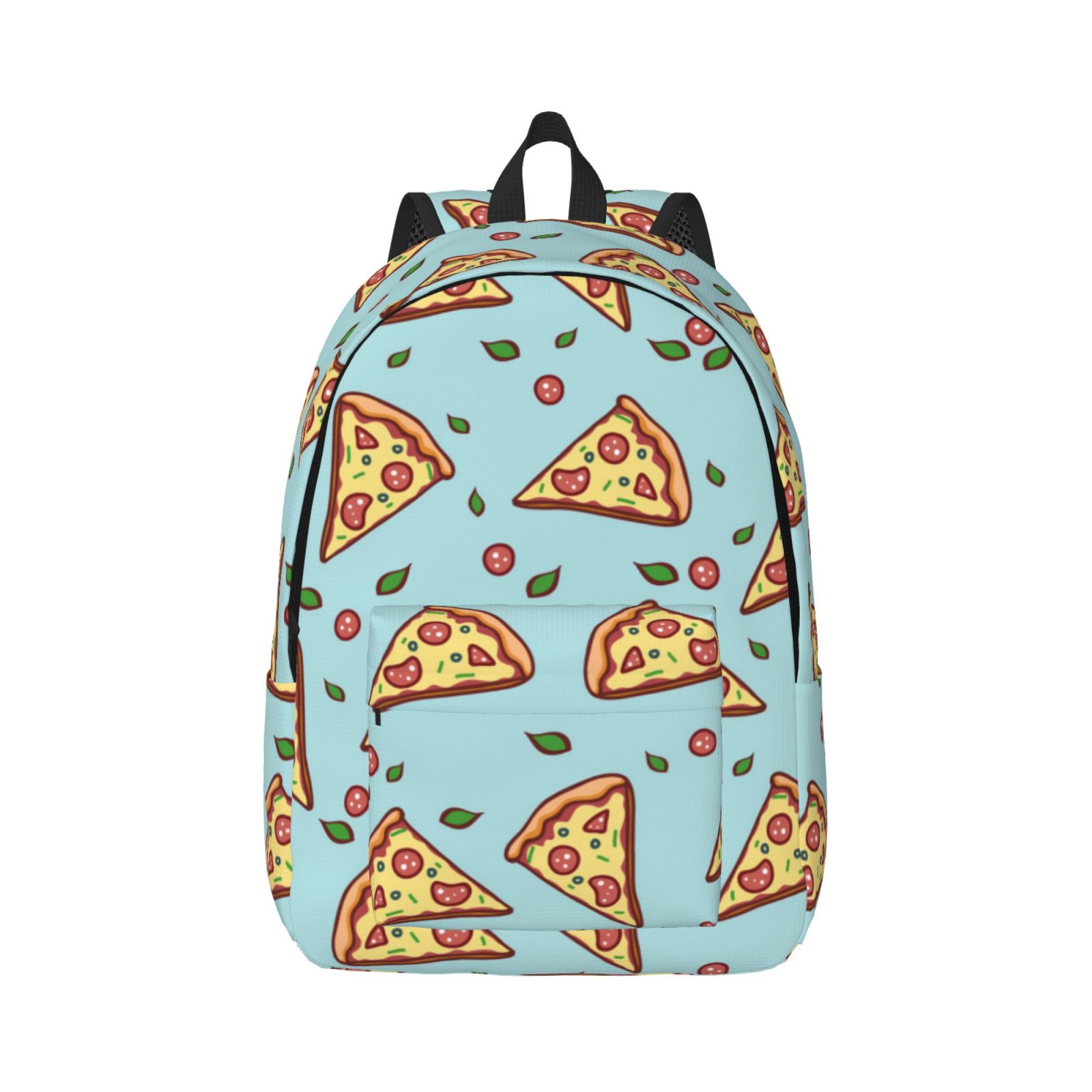 Travel Laptop Backpack, Cute Pizza Green Leaves Backpack For School ...