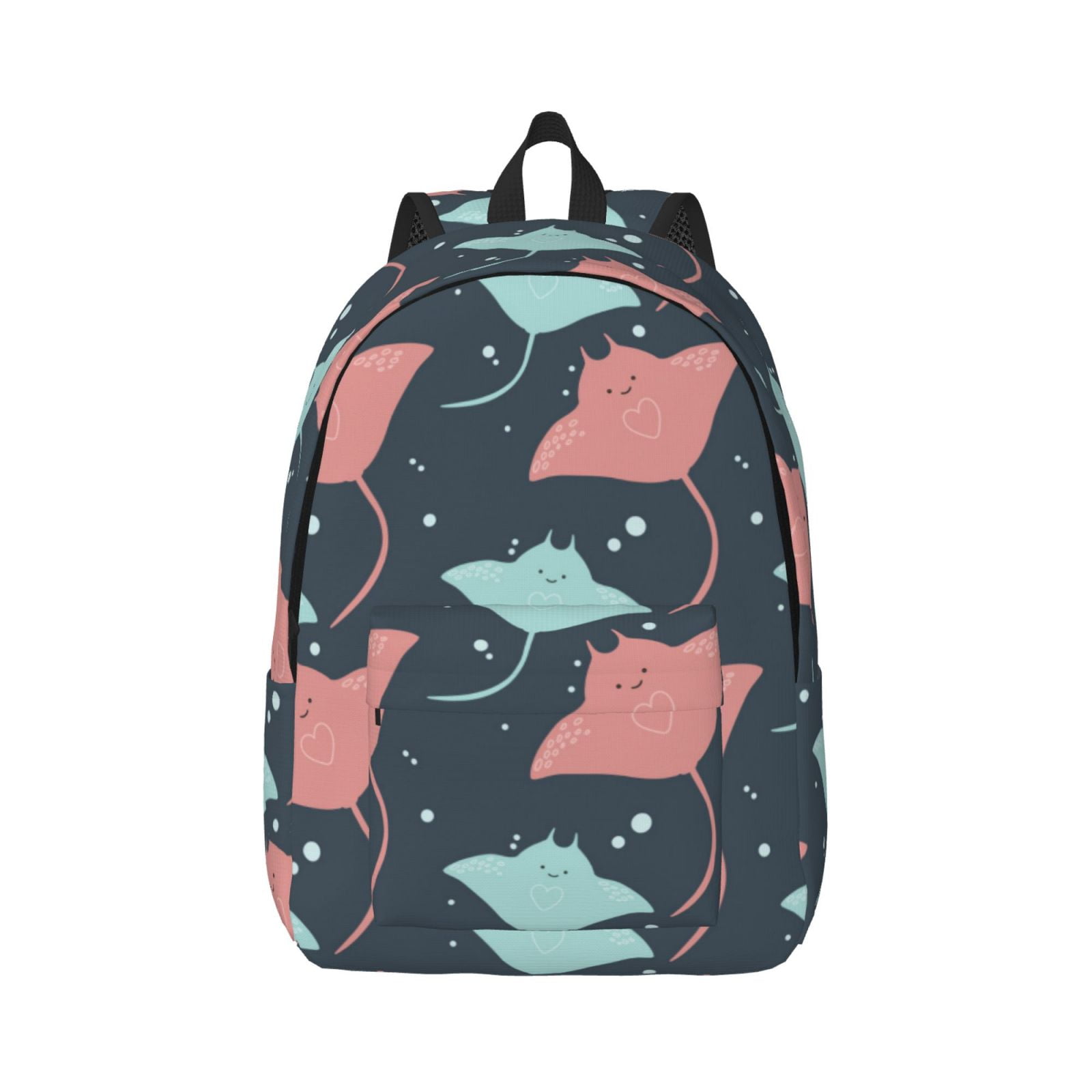 Travel Laptop Backpack - Cute stingray Wear Resistant Canvas Kids ...