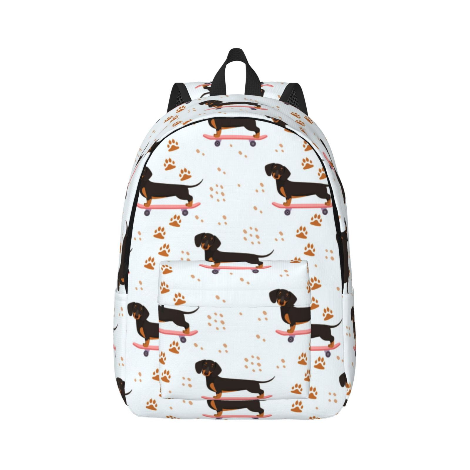 Travel Laptop Backpack, Dachshund On A Skateboard Backpack For School ...