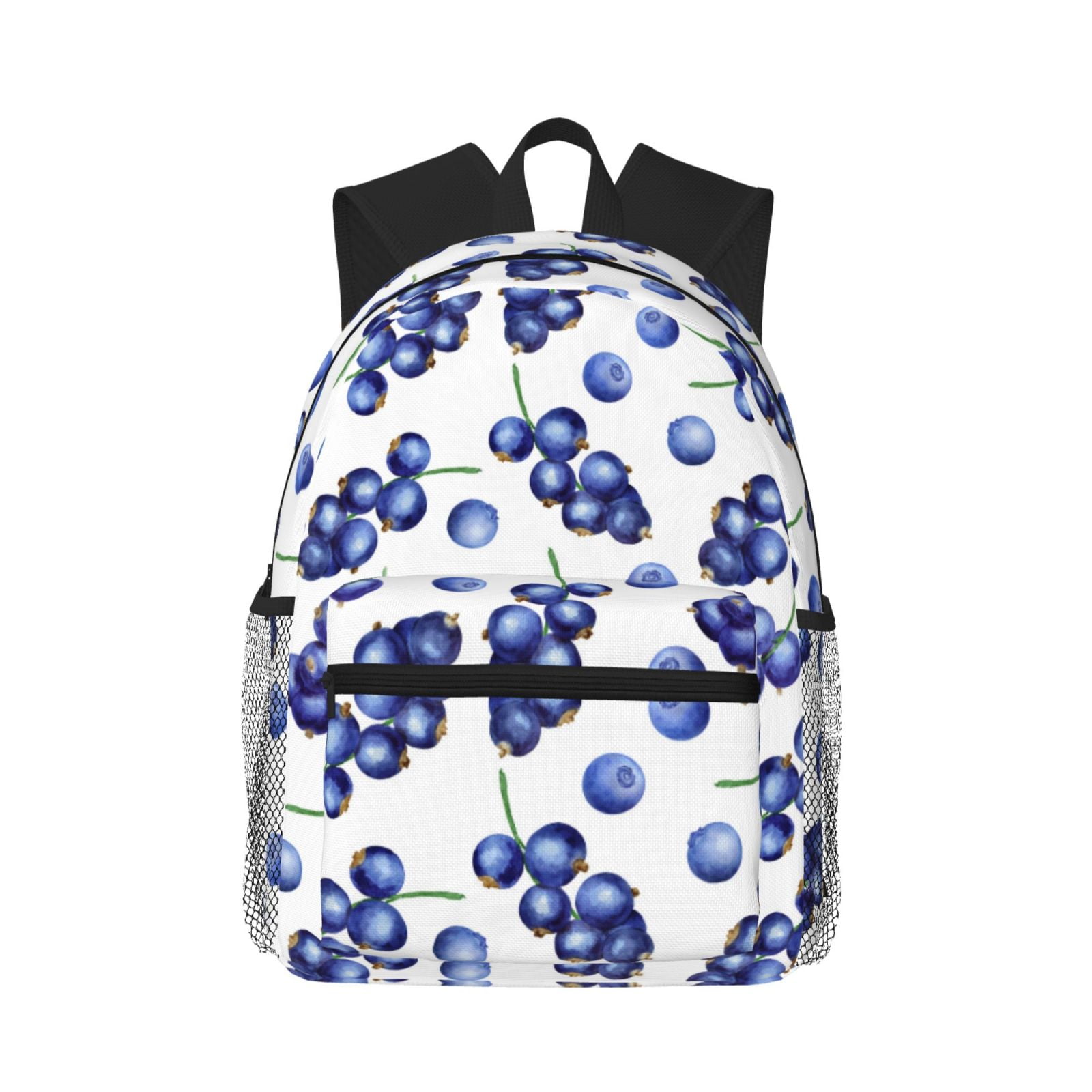 Travel Laptop Backpack For Women And Men, Blueberry Print Pattern ...