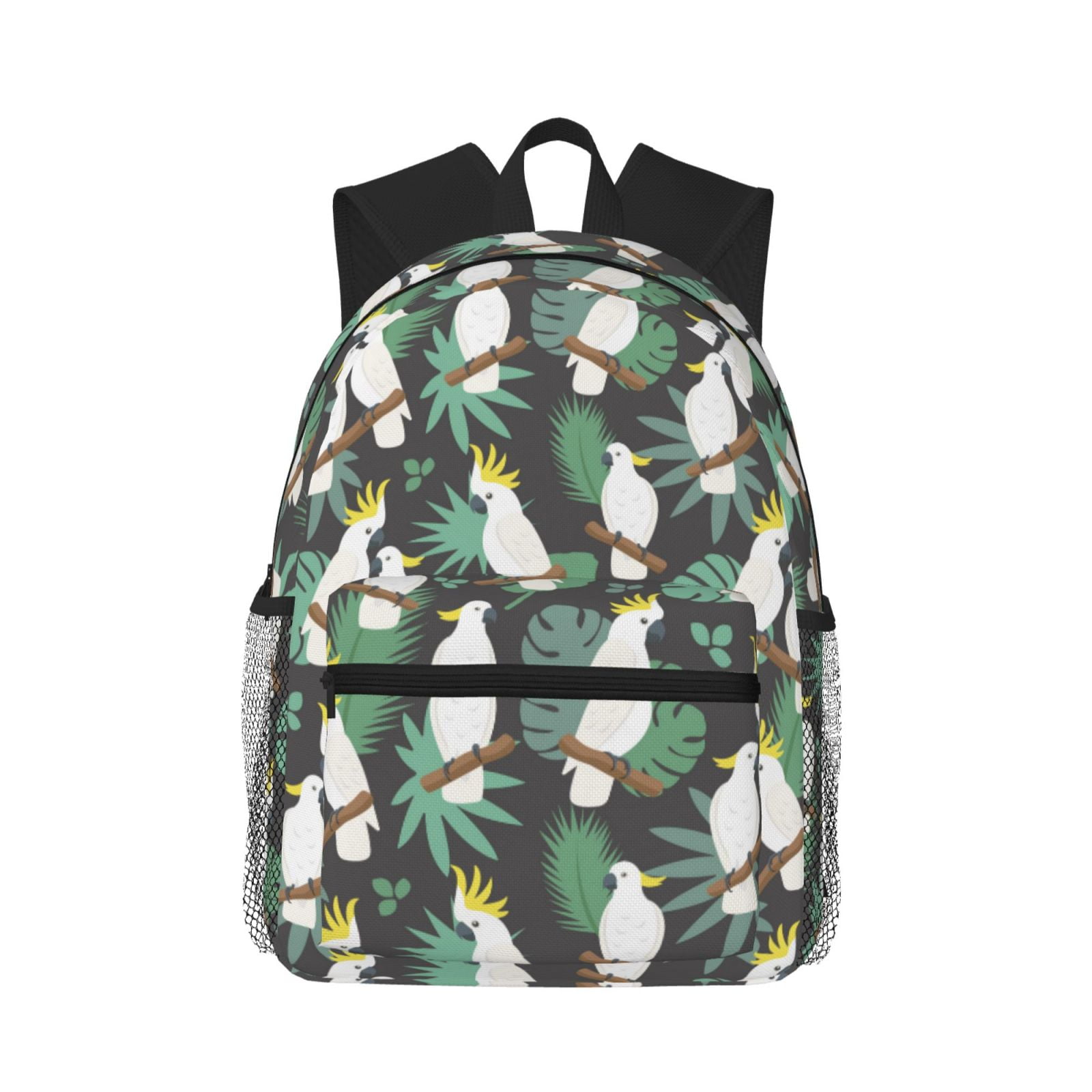Travel Laptop Backpack For Women And Men, Cartoon Cute Cockatoo Parrot ...