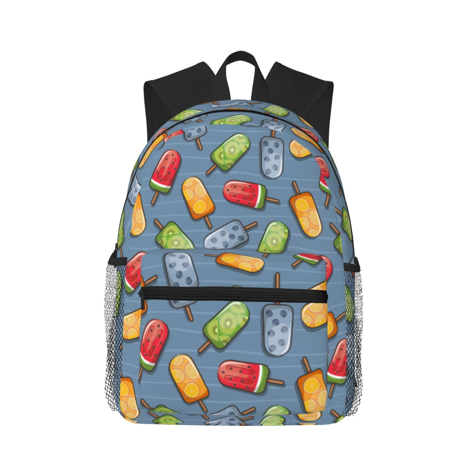 Travel Laptop Backpack For Women And Men, Cartoon Fruit Popsicle Print ...