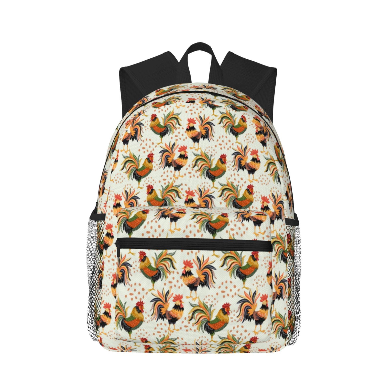 Travel Laptop Backpack For Women And Men, Colorful Roosters Computer ...
