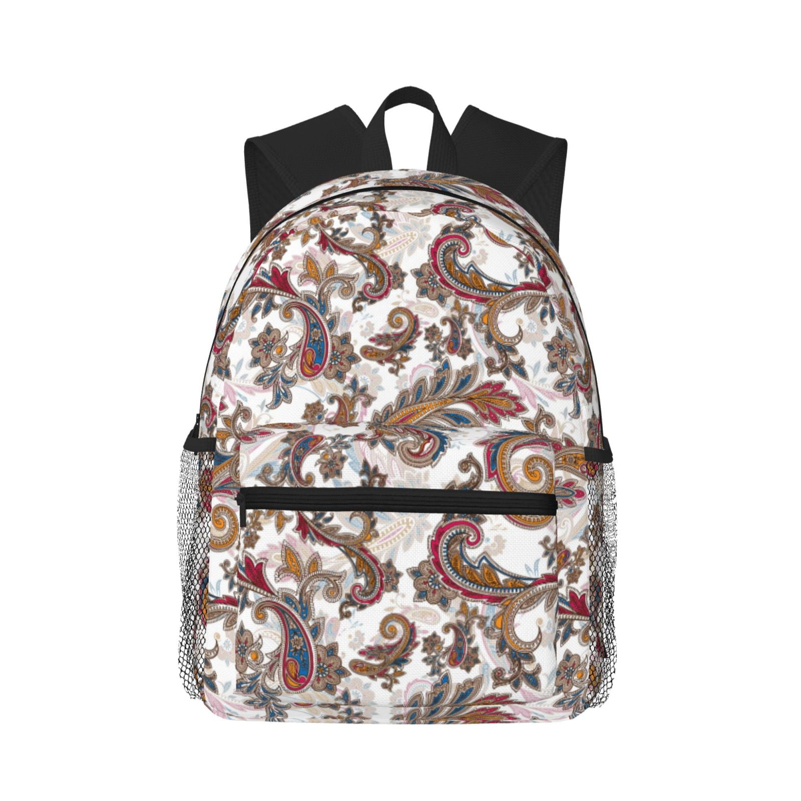 Travel Laptop Backpack For Women And Men, Exotic Floral Paisley ...