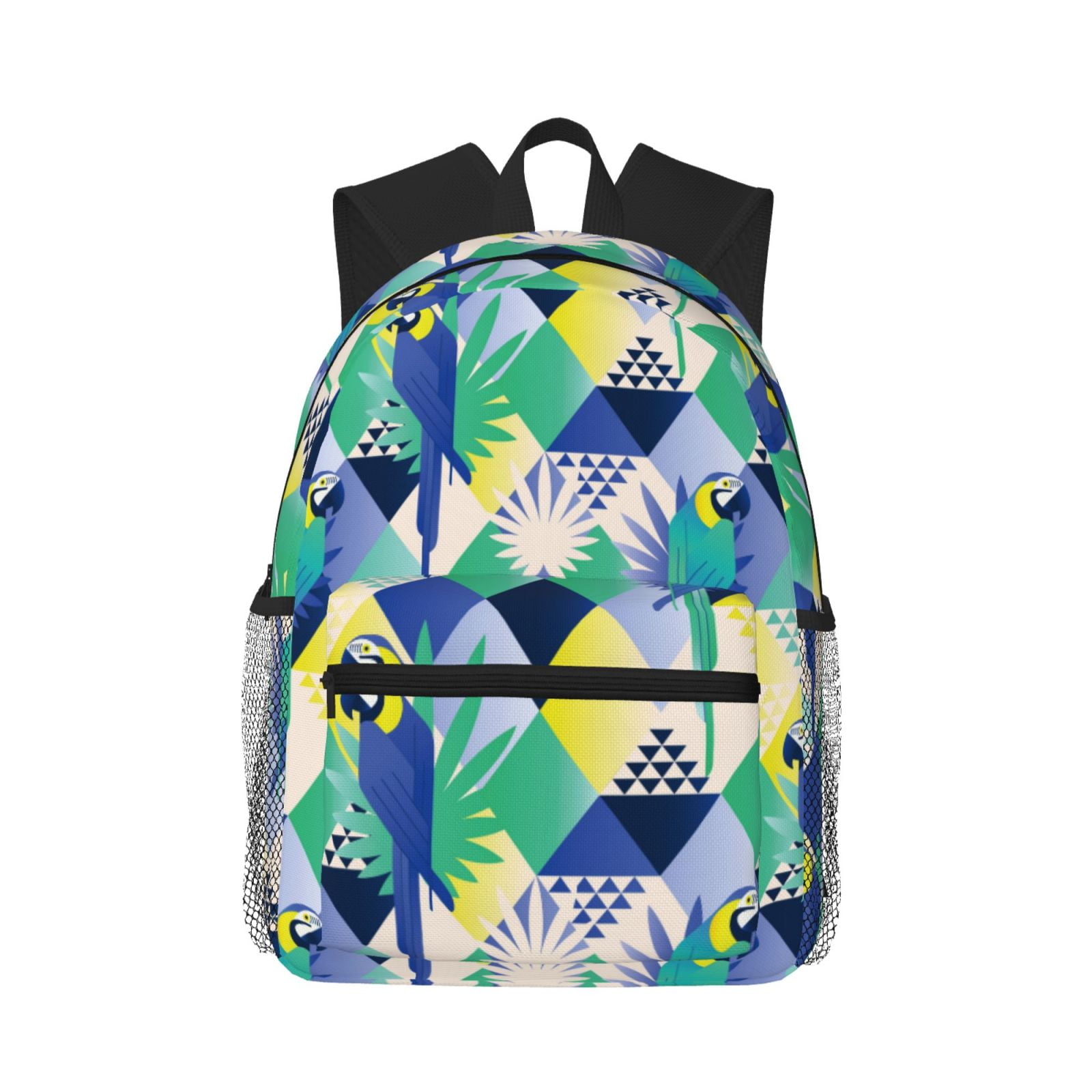 Travel Laptop Backpack For Women And Men, Geometric Cute Parrot ...
