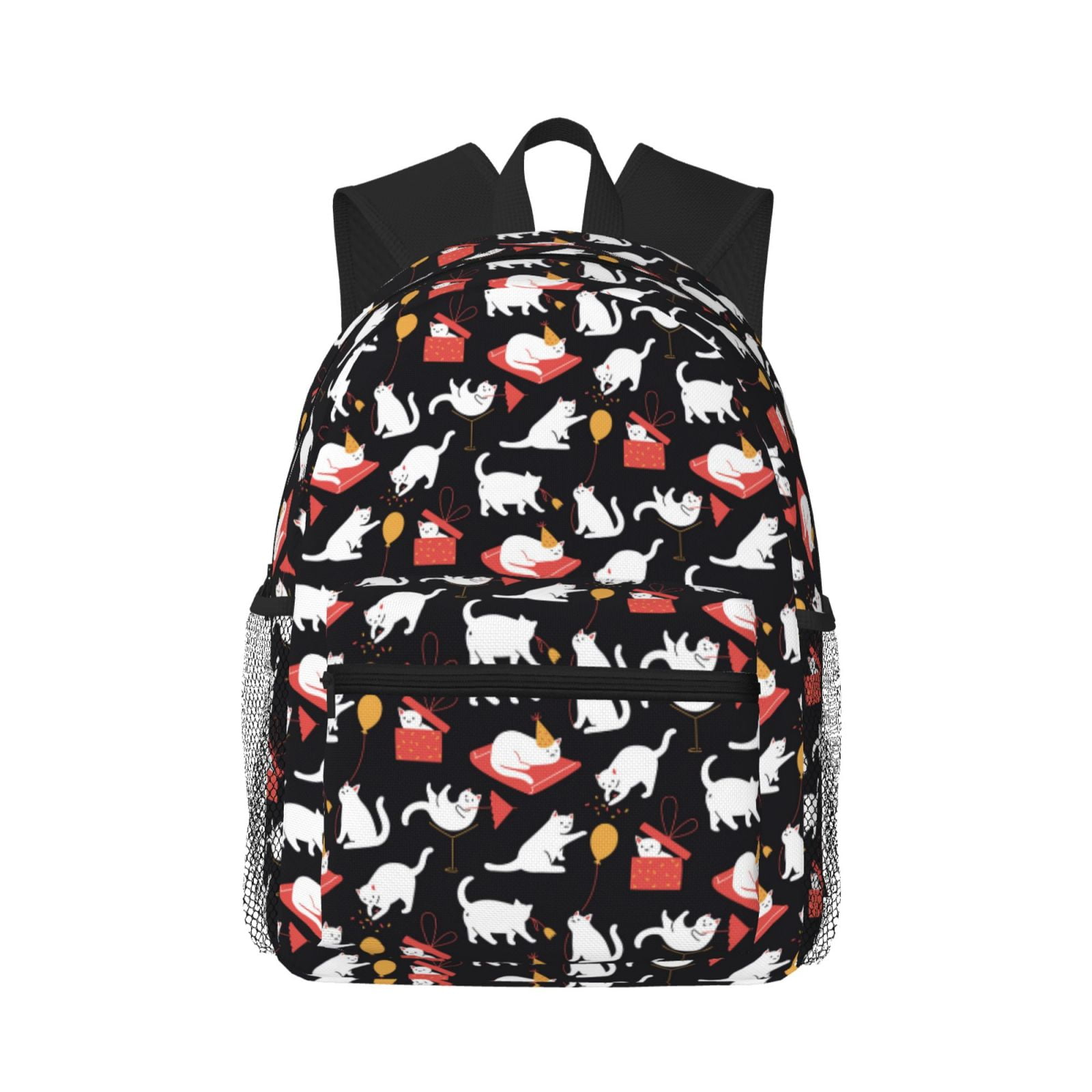 Travel Laptop Backpack For Women And Men, Hand Drawn Cartoon Gift Cat ...