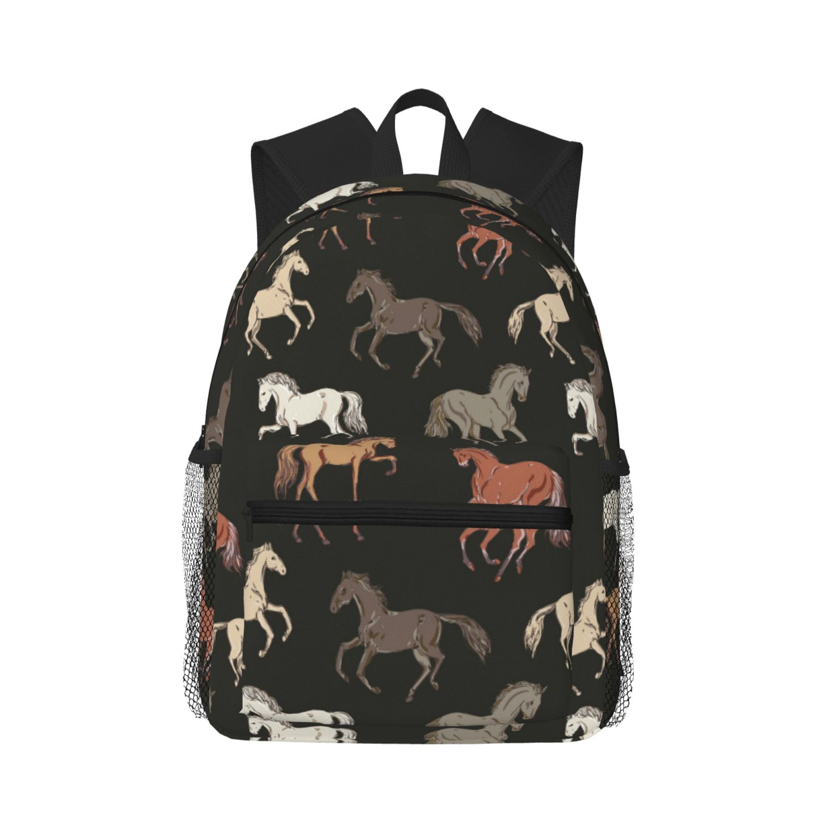 Travel Laptop Backpack For Women And Men, Hand Drawn Modern Cool Horse ...