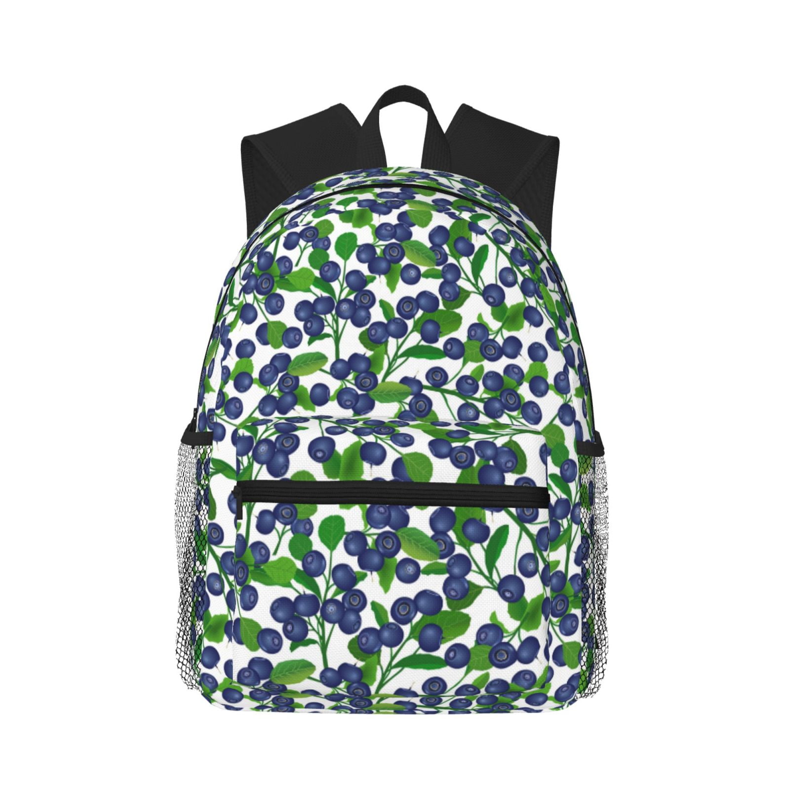 Travel Laptop Backpack For Women And Men, Leaf Blueberry Green Computer ...