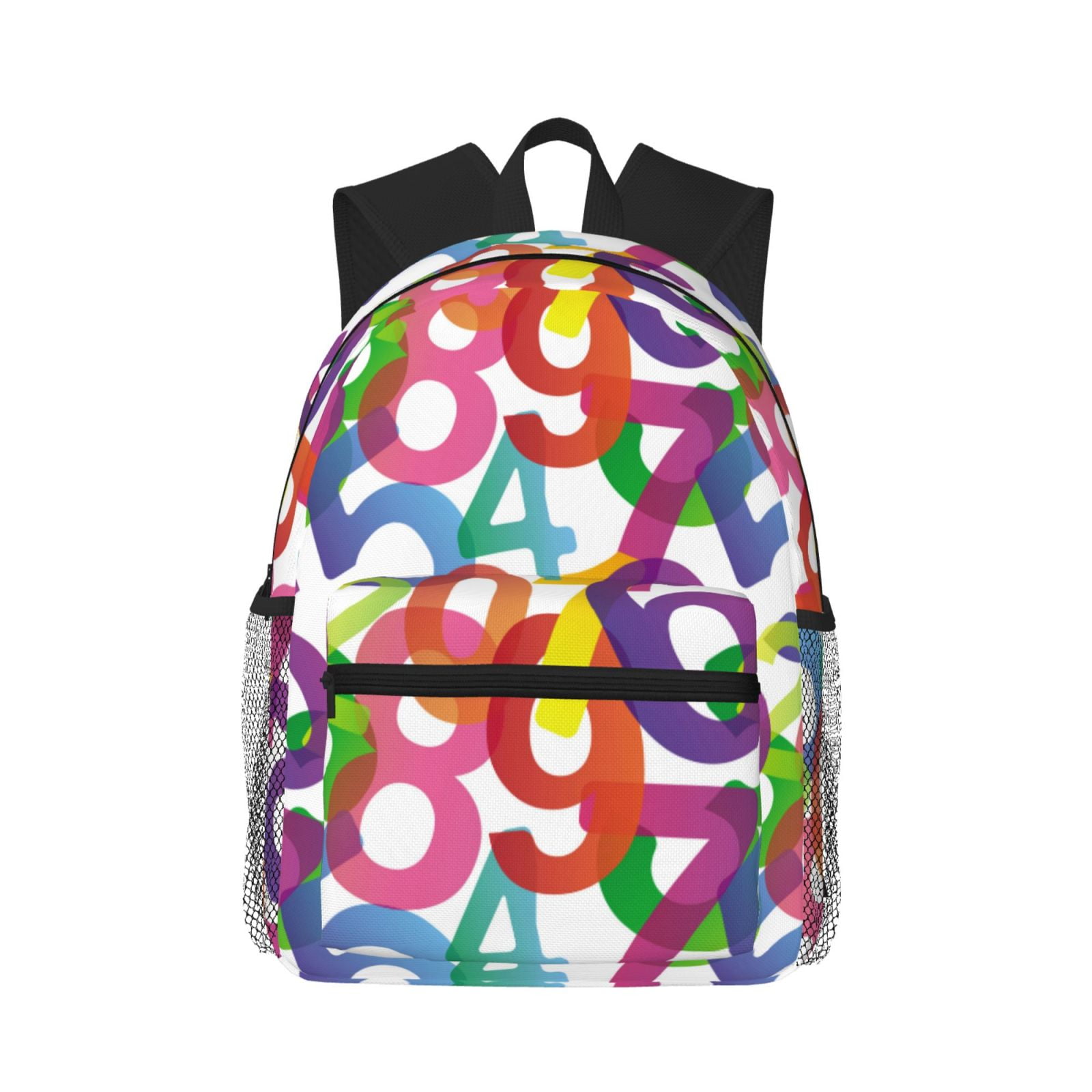 Travel Laptop Backpack For Women And Men, Math Number Print Colorful ...