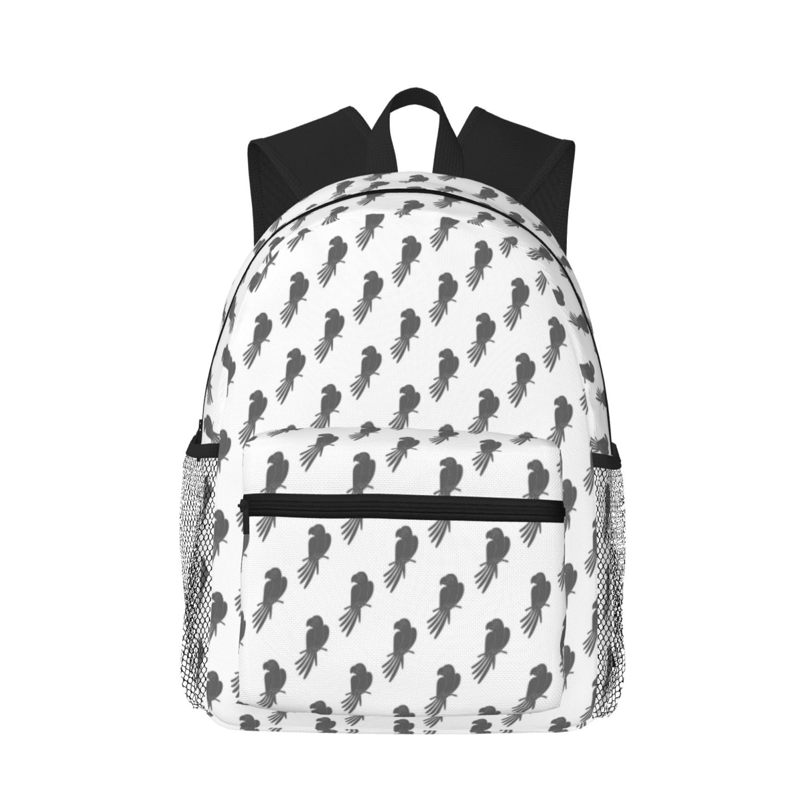 Travel Laptop Backpack For Women And Men, Minimalist Cute Parrot Gray ...