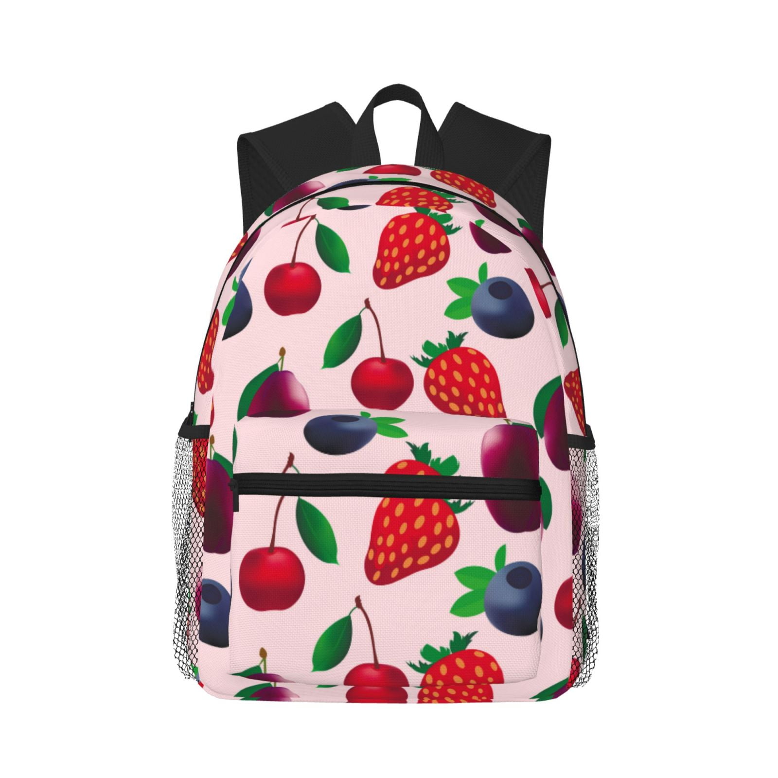 Travel Laptop Backpack For Women And Men, Strawberry Blueberry Design ...