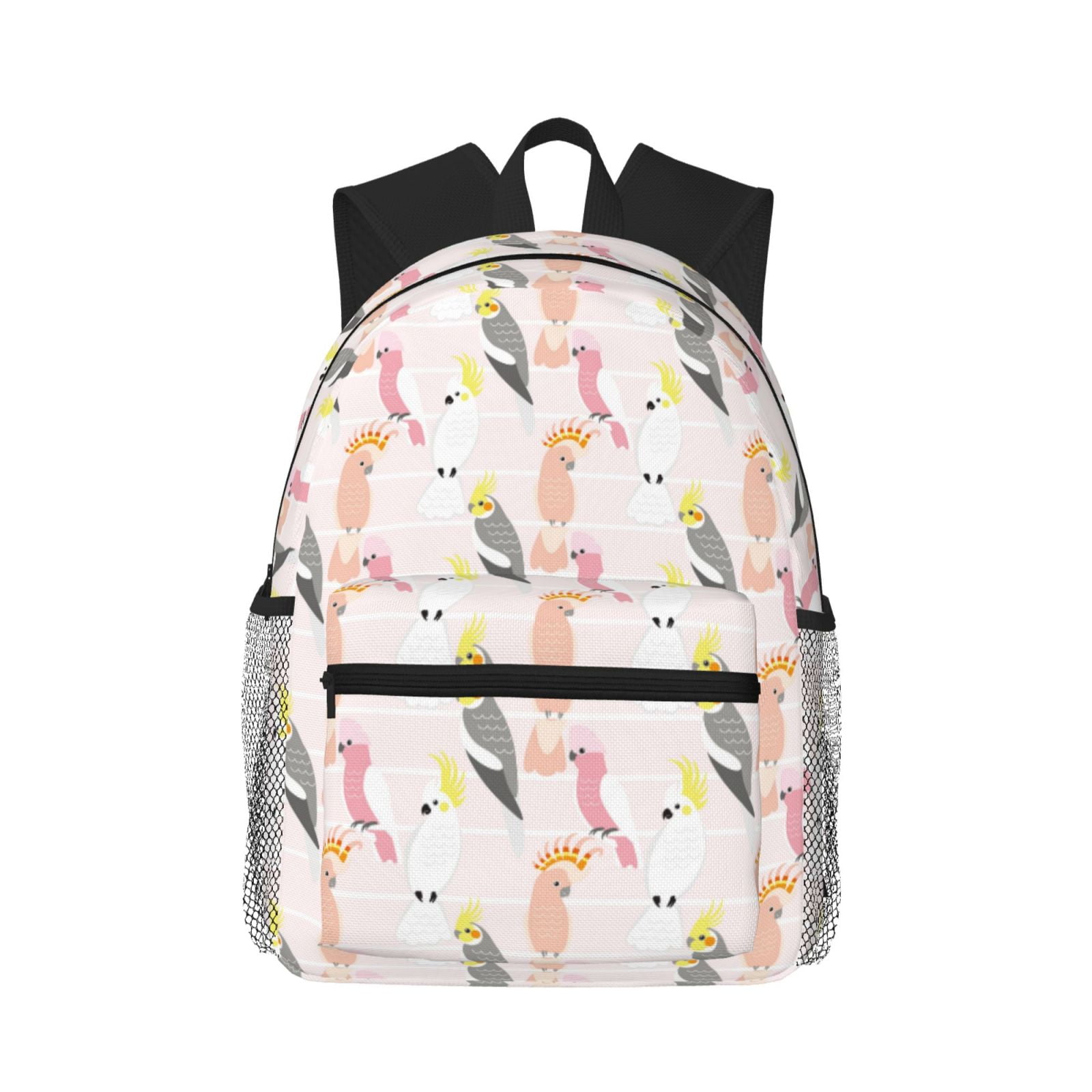 Travel Laptop Backpack For Women And Men, Striped Cockatoo Parrot ...