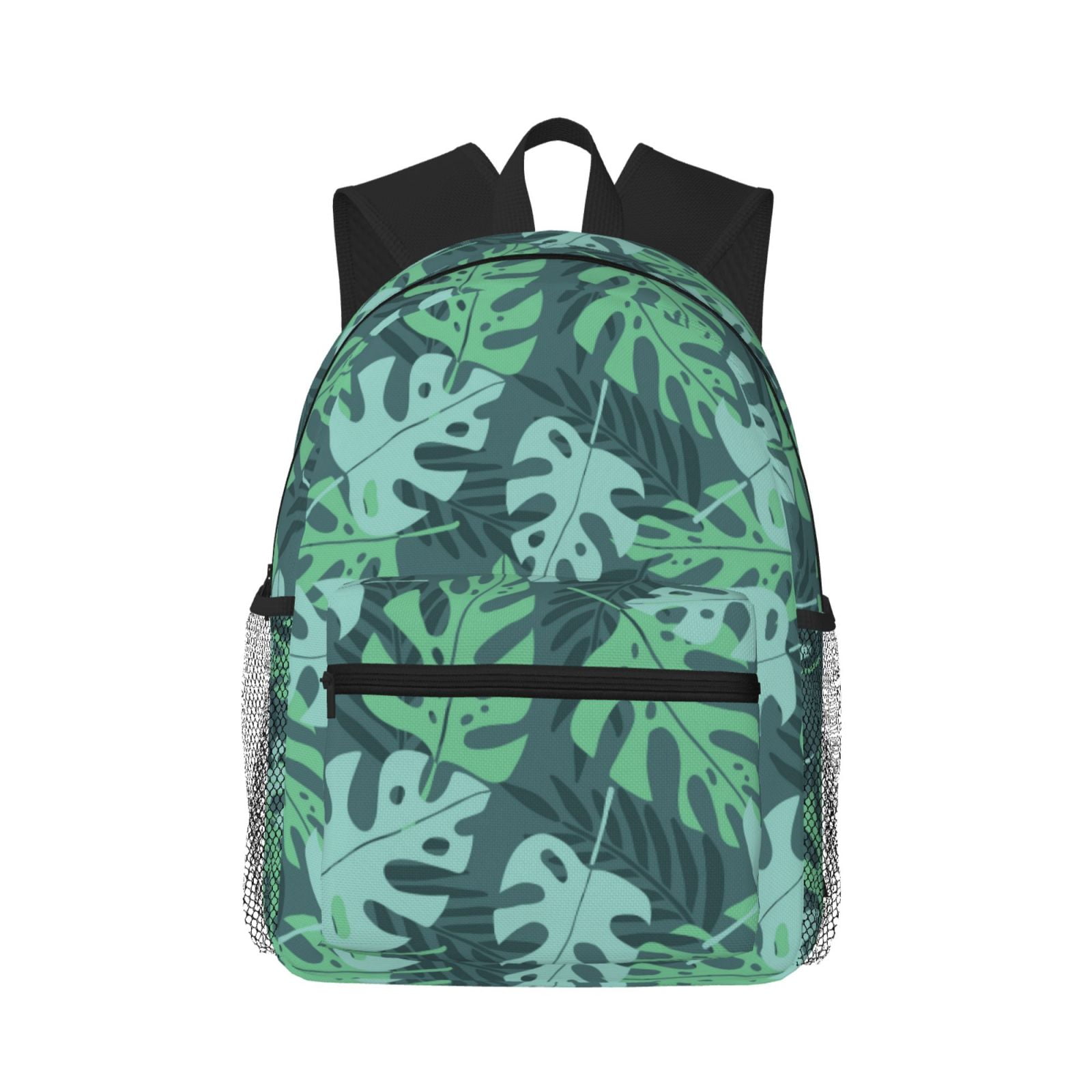Travel Laptop Backpack For Women And Men, Tropical Green Leaf Computer ...