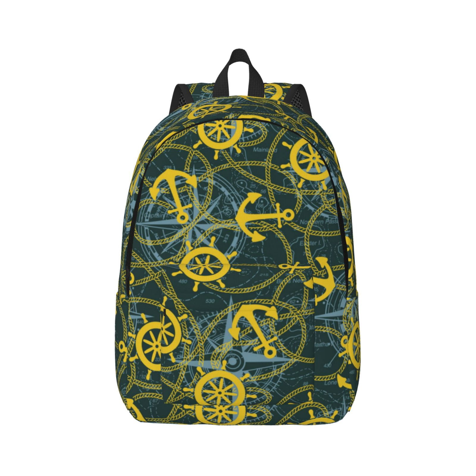 Travel Laptop Backpack, Marine Anchors And Compass Backpack For School ...
