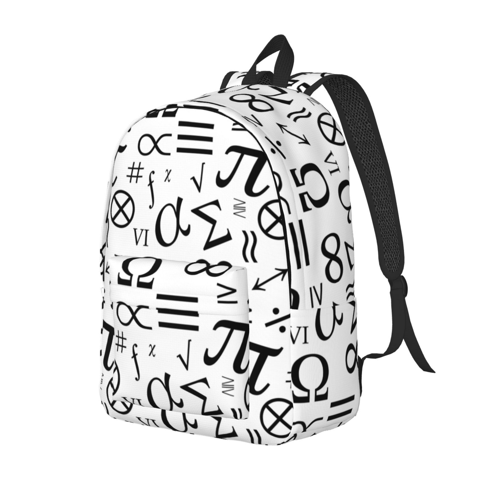 Travel Laptop Backpack - Math Symbol Print funny Canvas Backpack ...