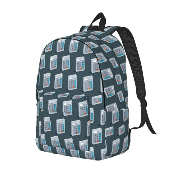 Travel Laptop Backpack - Math calculator pattern Canvas Backpack ...