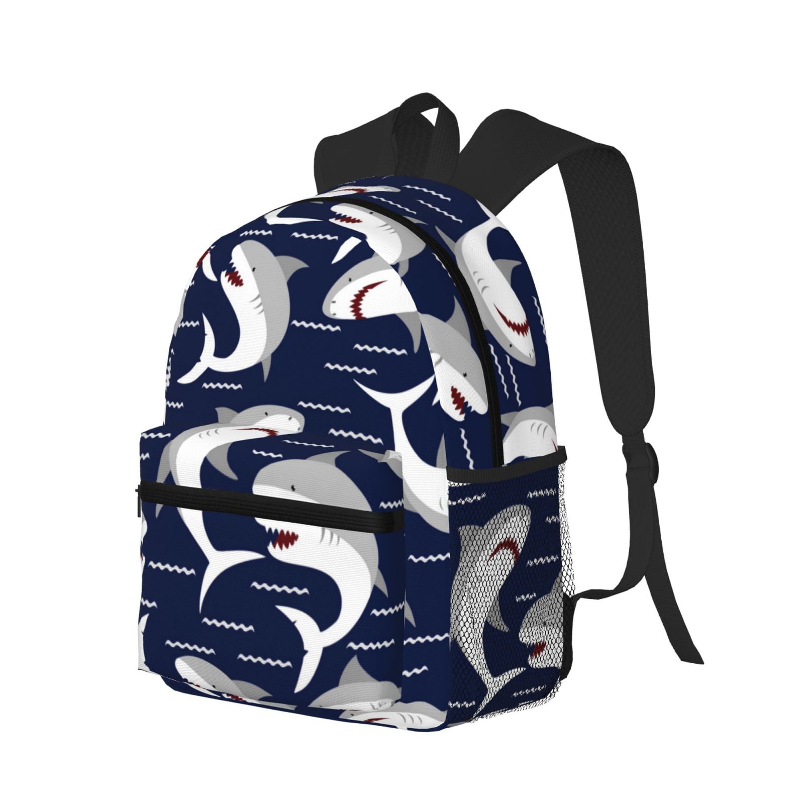 Travel Laptop Backpack for Men Women - Angry Shark Water Resistant ...