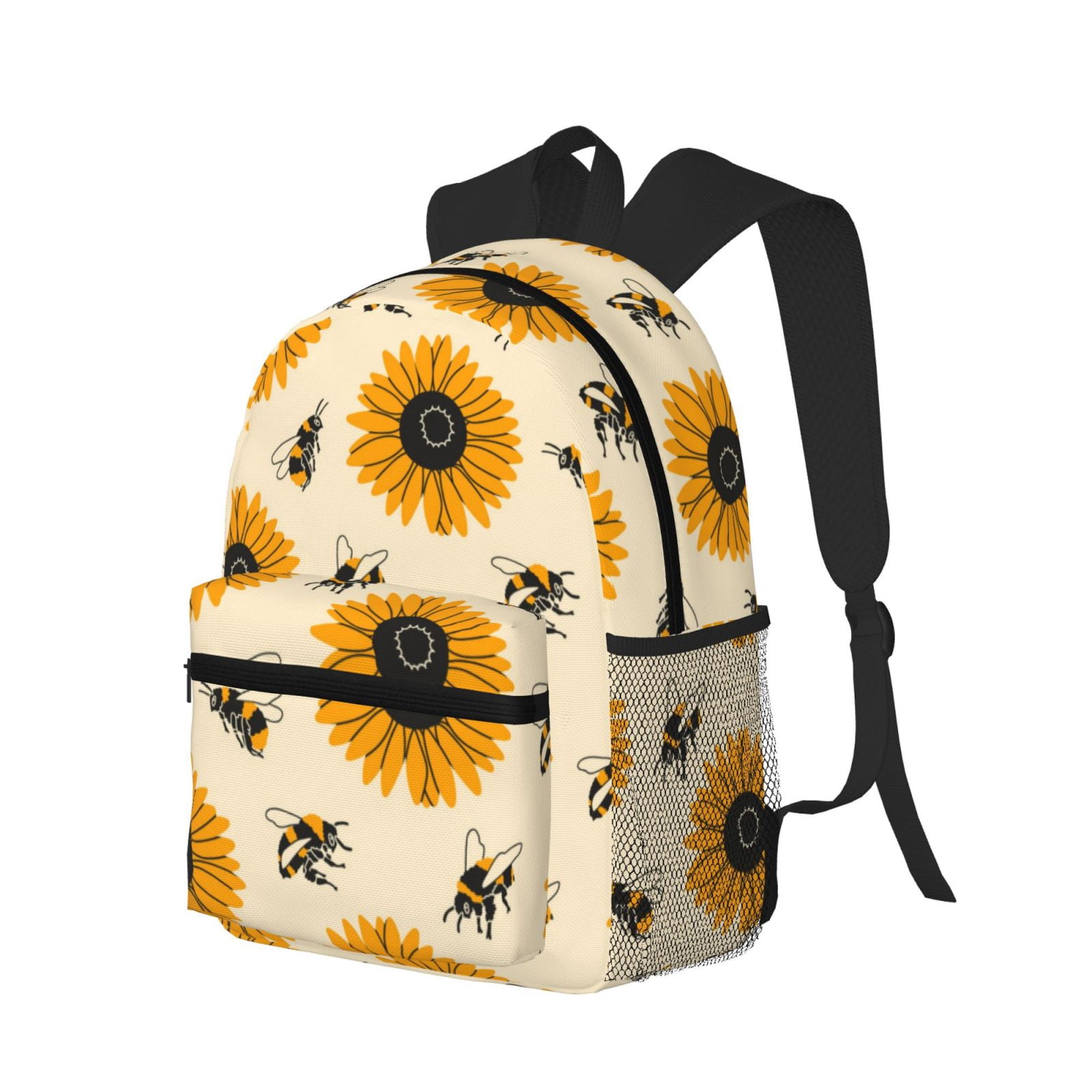 Travel Laptop Backpack for Men Women - Bees yellow sunflowers cute ...