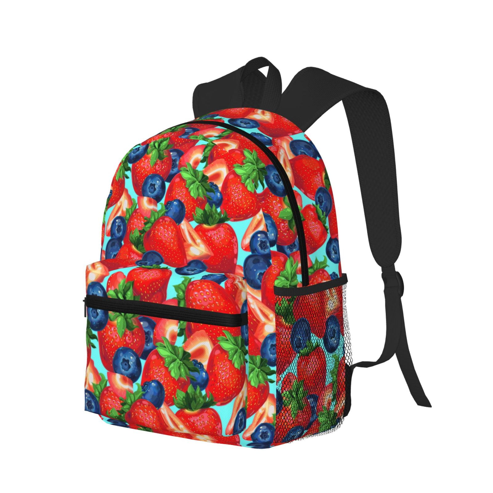 Travel Laptop Backpack for Men Women - Blueberry Print strawberry Water ...