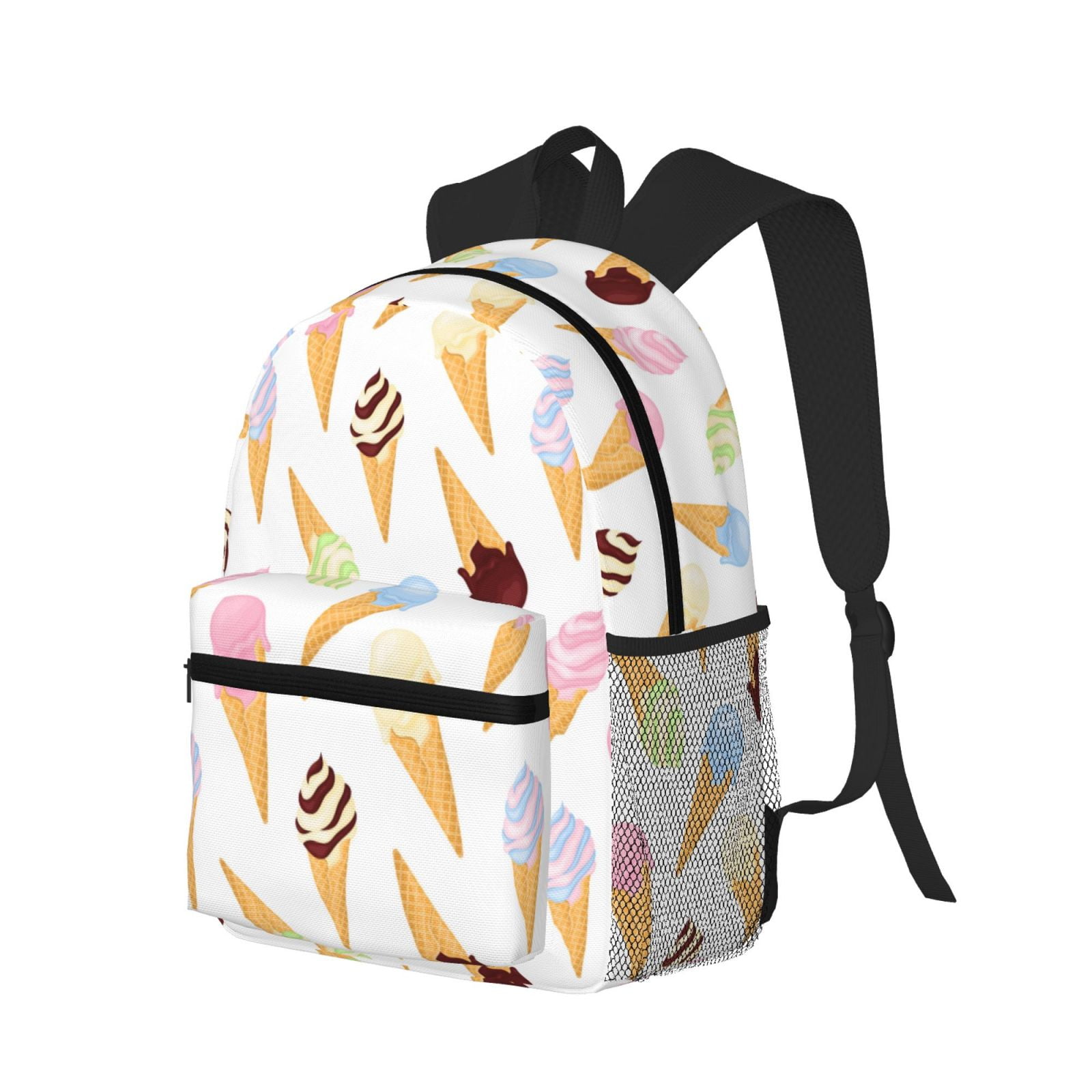 Travel Laptop Backpack for Men Women - Cartoon Colourful Ice Cream ...