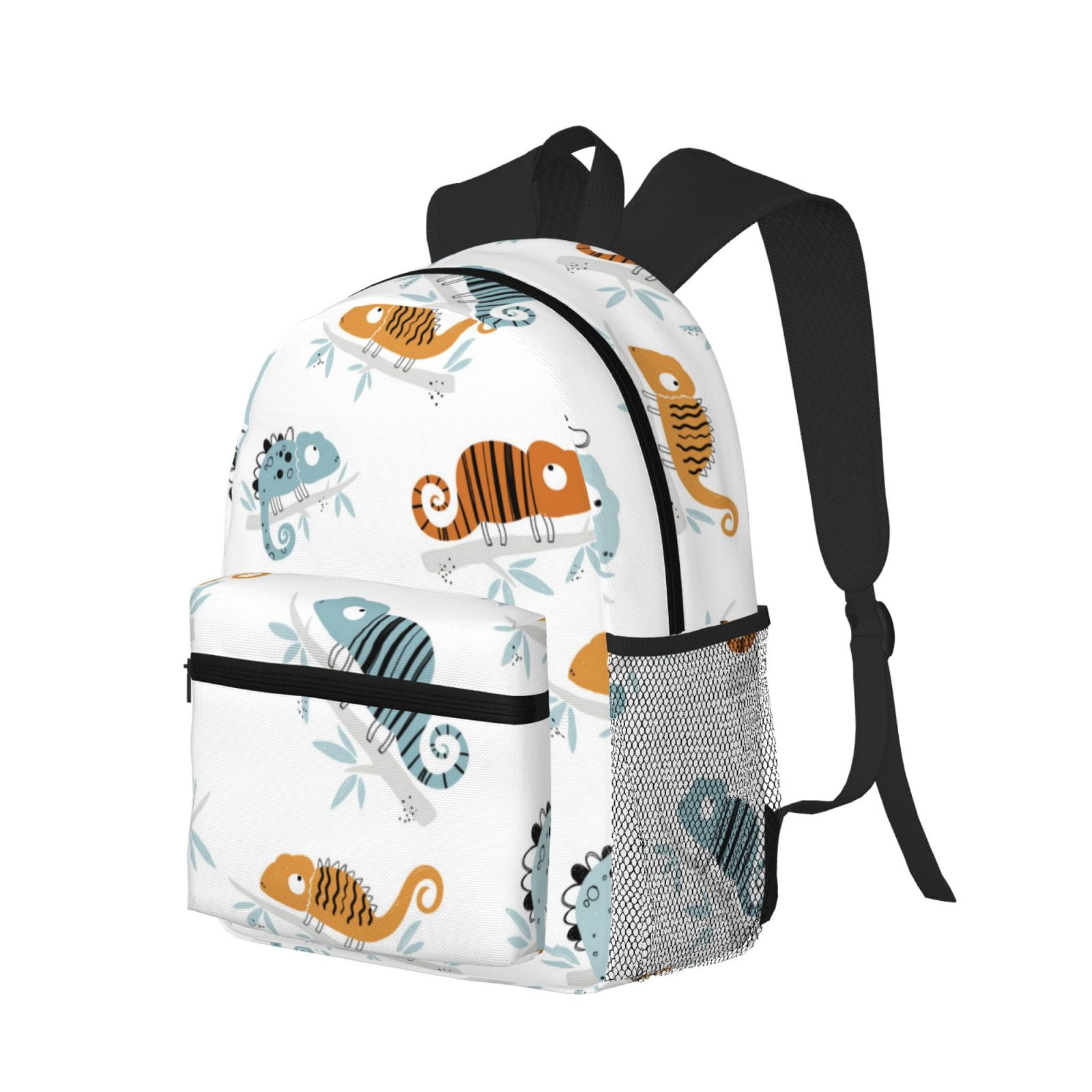 Travel Laptop Backpack for Men Women - Cartoon Cute Chameleon Lizard_C ...
