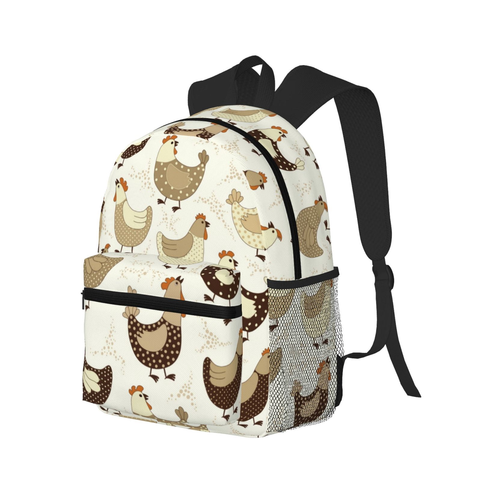 Travel Laptop Backpack for Men Women - Cartoon Cute Chickens Water ...