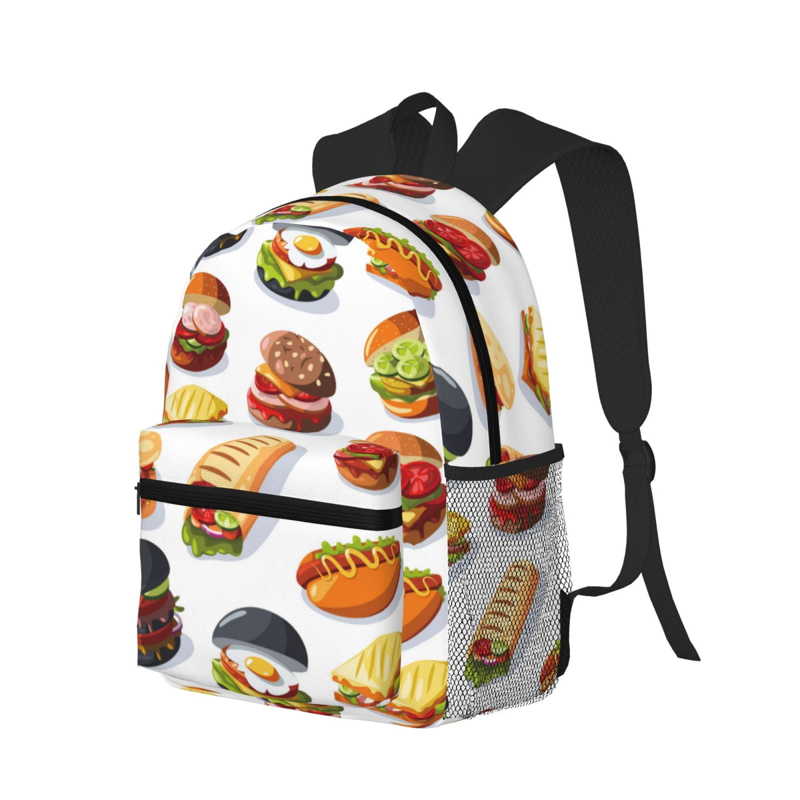 Travel Laptop Backpack for Men Women - Cute Cheese Hamburger Chicken ...