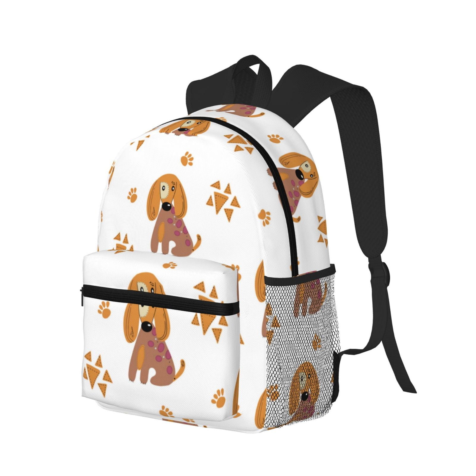 Travel Laptop Backpack for Men Women - Cute Dog Puppy Footprints Water ...