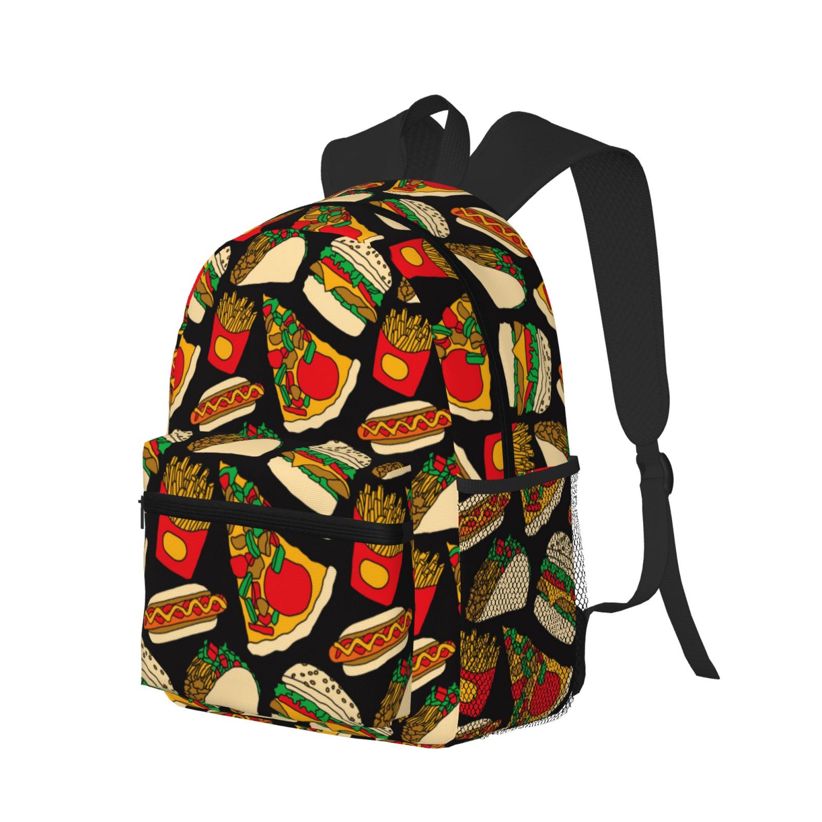 Travel Laptop Backpack for Men Women - Cute Food French Fries Burger ...