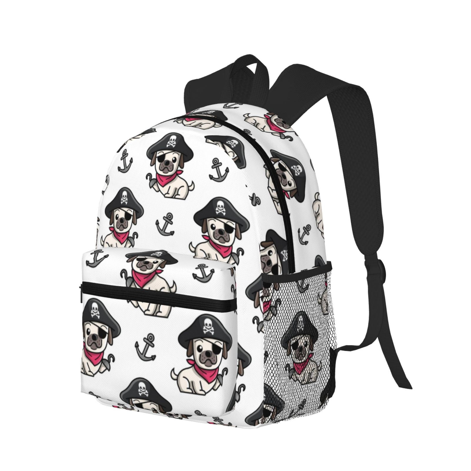 Travel Laptop Backpack for Men Women - DOG IS WEARING PIRATE COSTUME ...