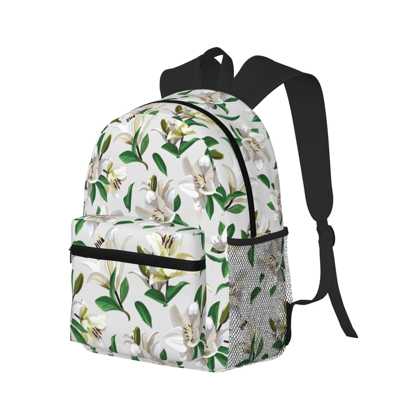 Travel Laptop Backpack for Men Women - Gorgeous Lilies Flowers Water ...