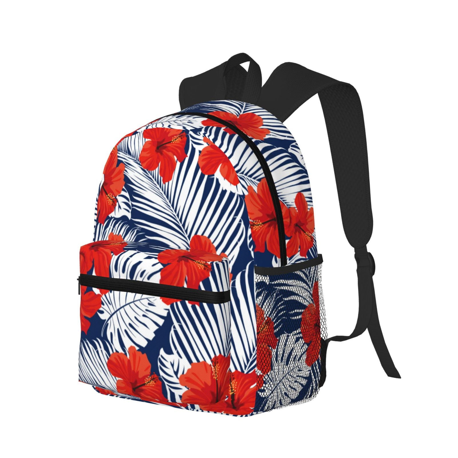 Travel Laptop Backpack for Men Women - Hawaiian Style Palm Leaves Water ...