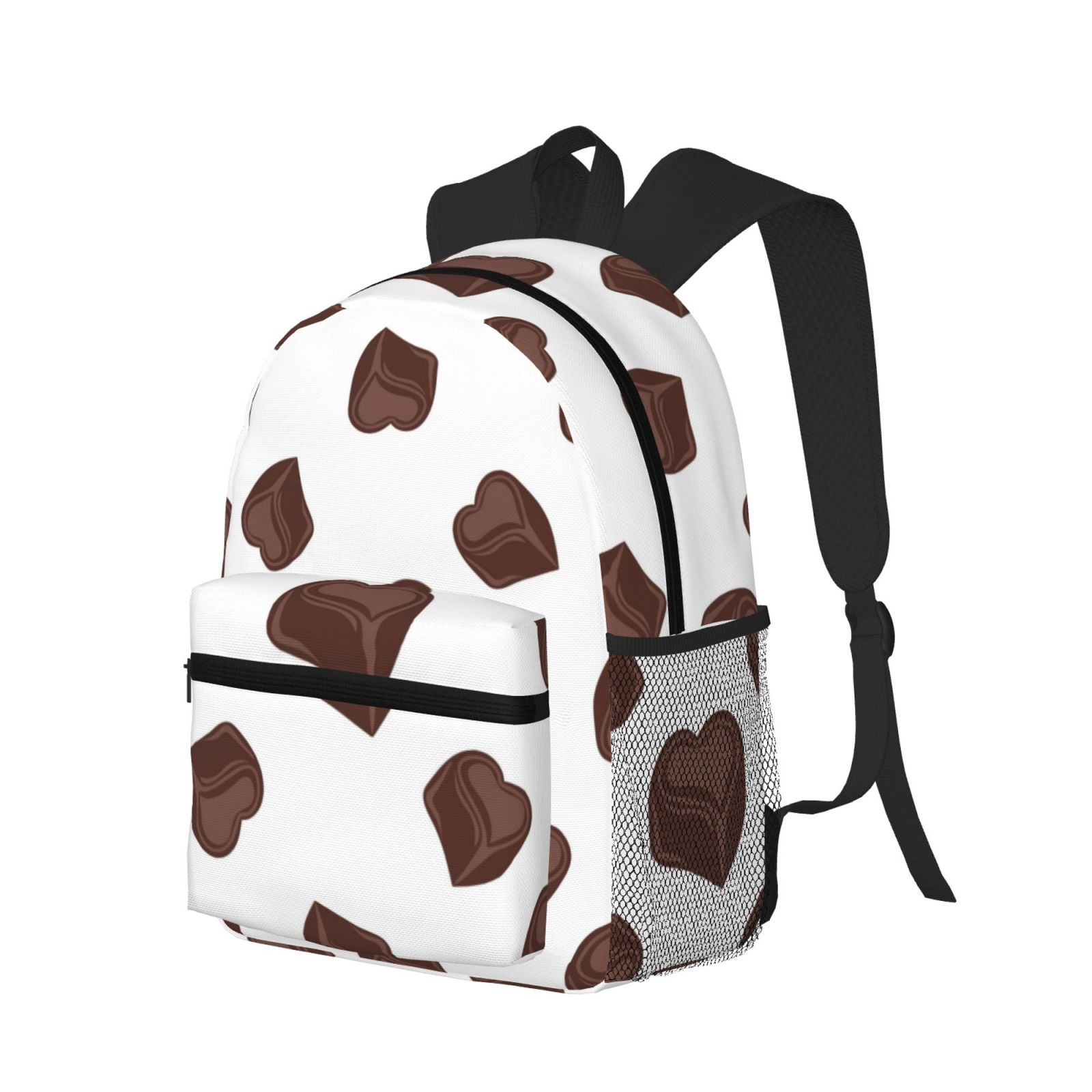 Travel Laptop Backpack for Men Women - Heart Shape Chocolate Print ...