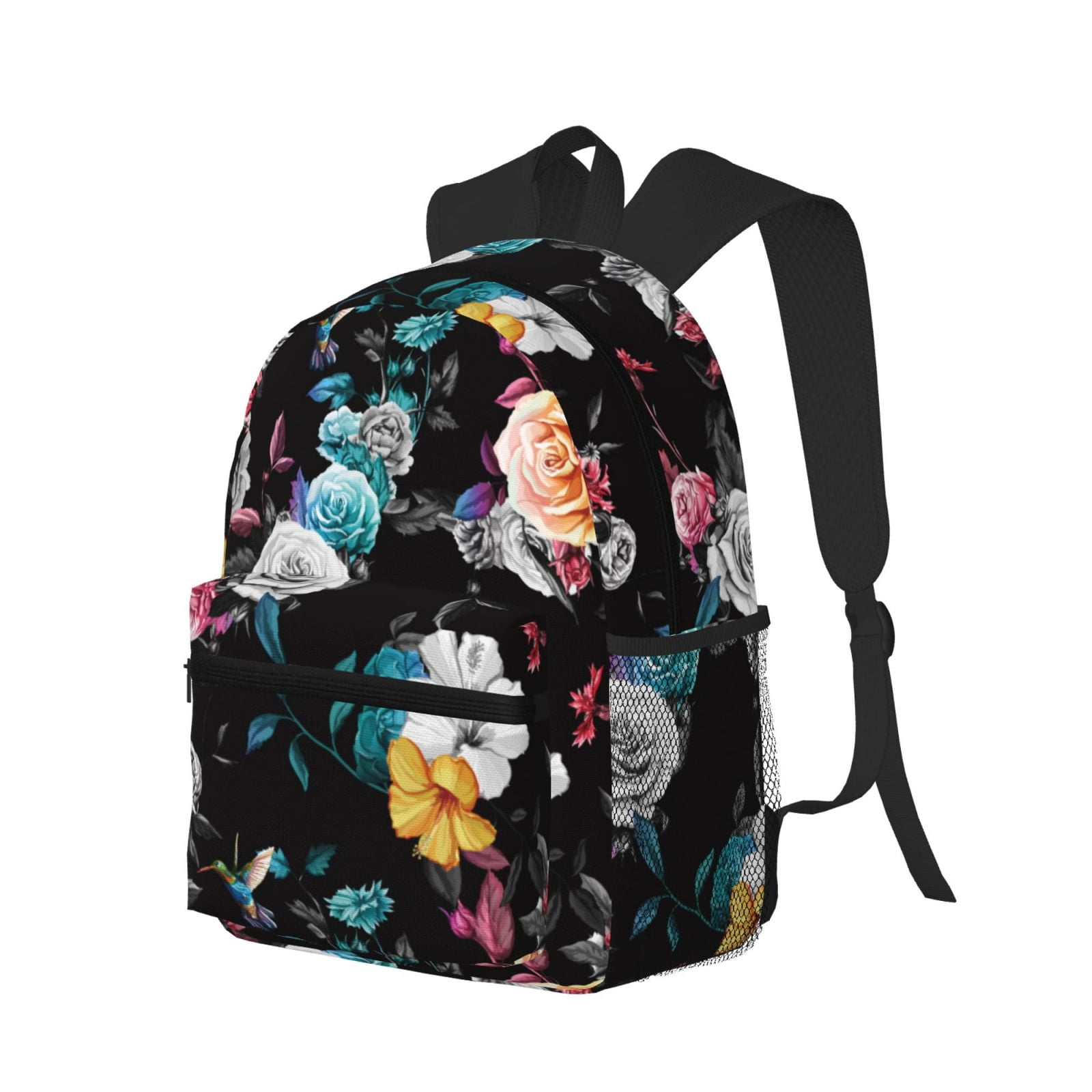 Travel Laptop Backpack for Men Women - Hibiscus rose Water Resistant ...