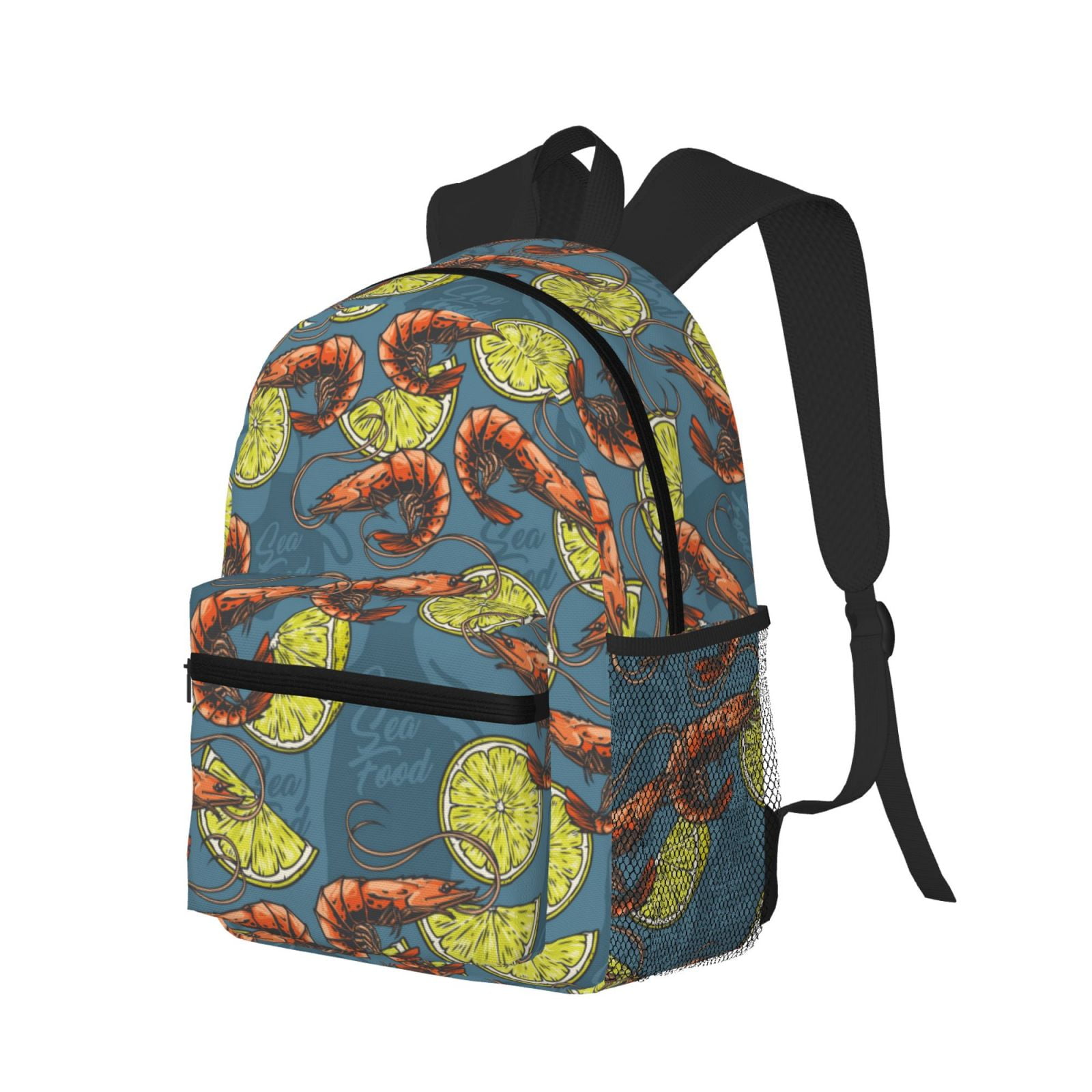 Travel Laptop Backpack for Men Women - Lemon Sliced Shrimp Water ...