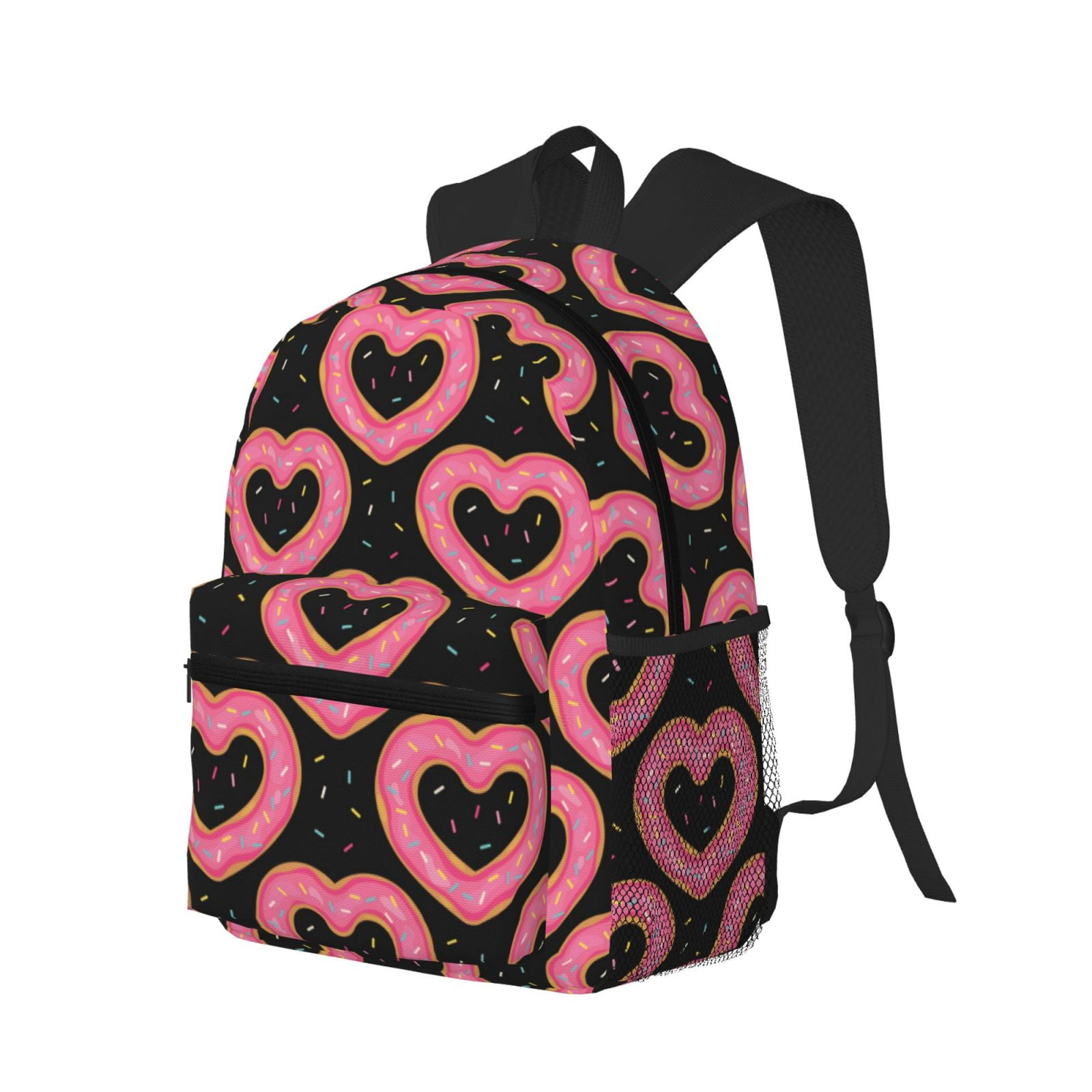 Travel Laptop Backpack for Men Women - Love Donut Print Water Resistant ...