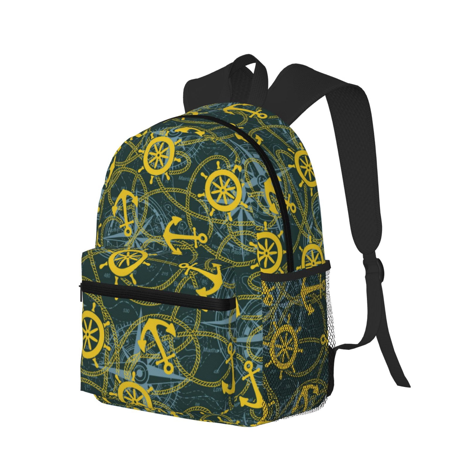 Travel Laptop Backpack for Men Women - Marine Anchors And Compass Water ...