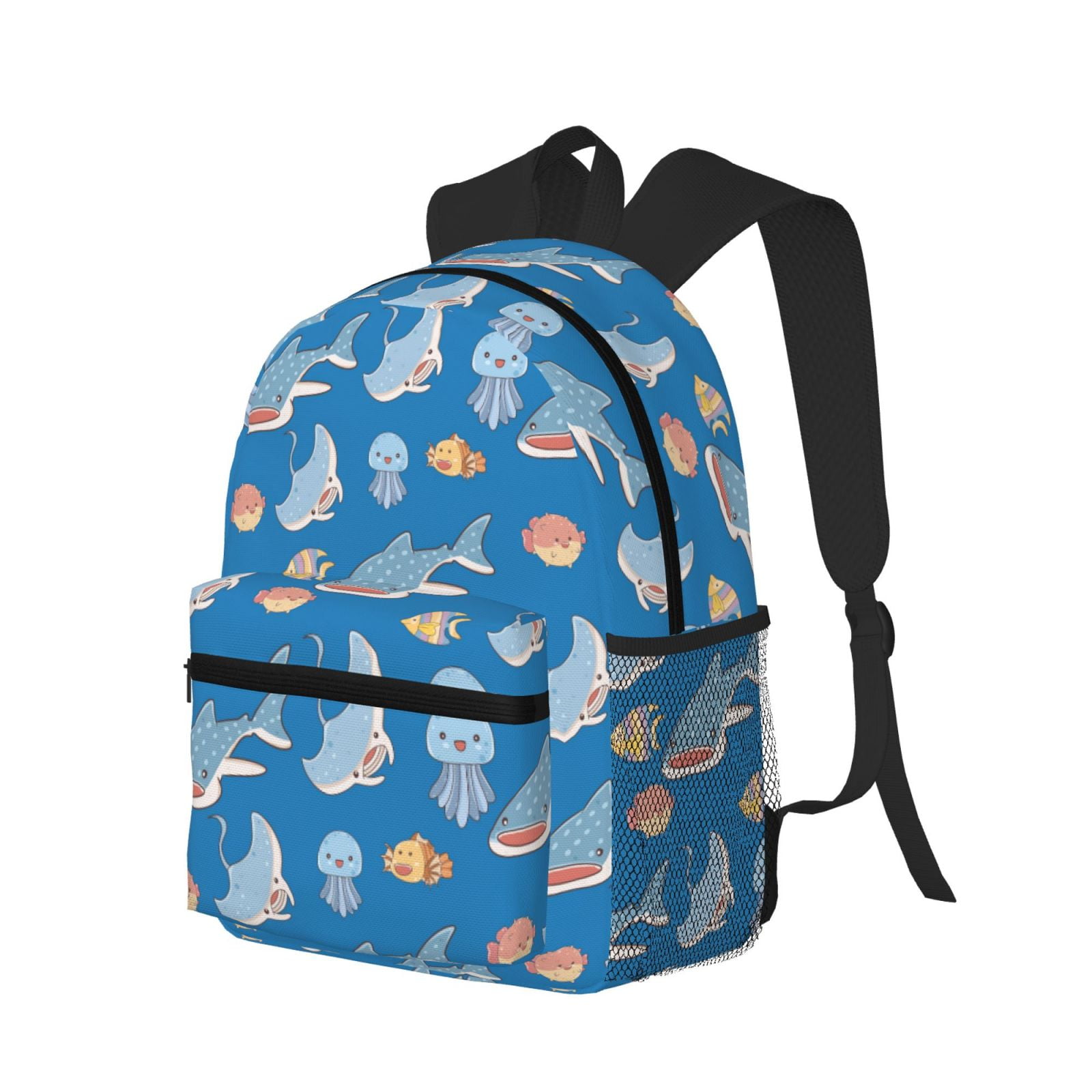 Travel Laptop Backpack for Men Women - Ocean Cute Shark Jellyfish Fish ...