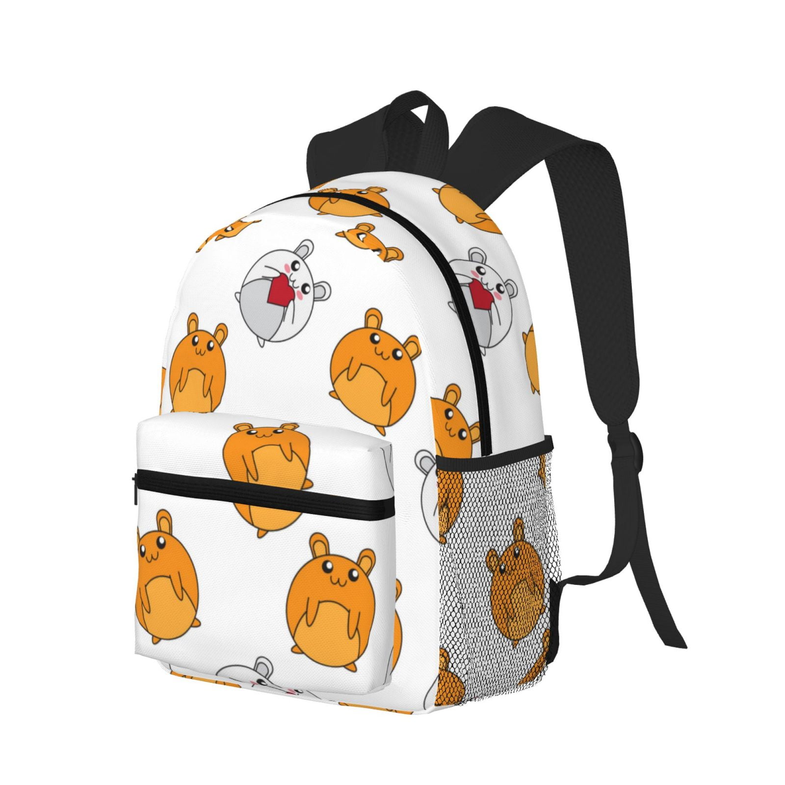 Travel Laptop Backpack for Men Women - Q Version Of Cute Hamster Love ...